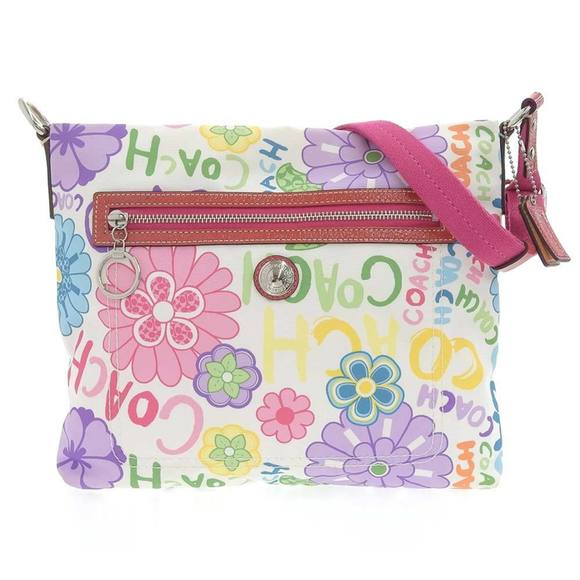 OTHERS | Bags | Coach Coach Daisy Floral Crossbody Shoulder Bag Nylon ...